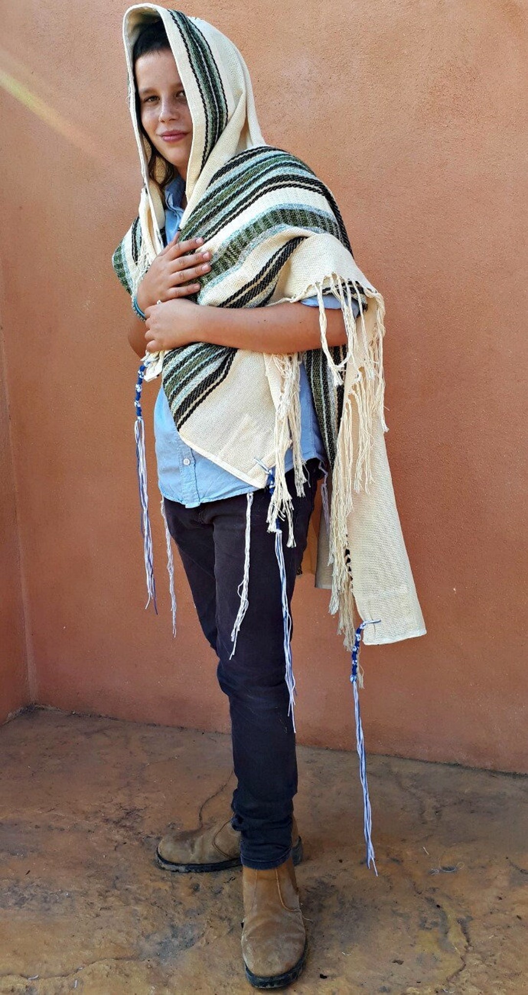 Tallit, Judaica, Bar Mitzvah Tallit, Tallit for Boy, Jewish Gift ...
