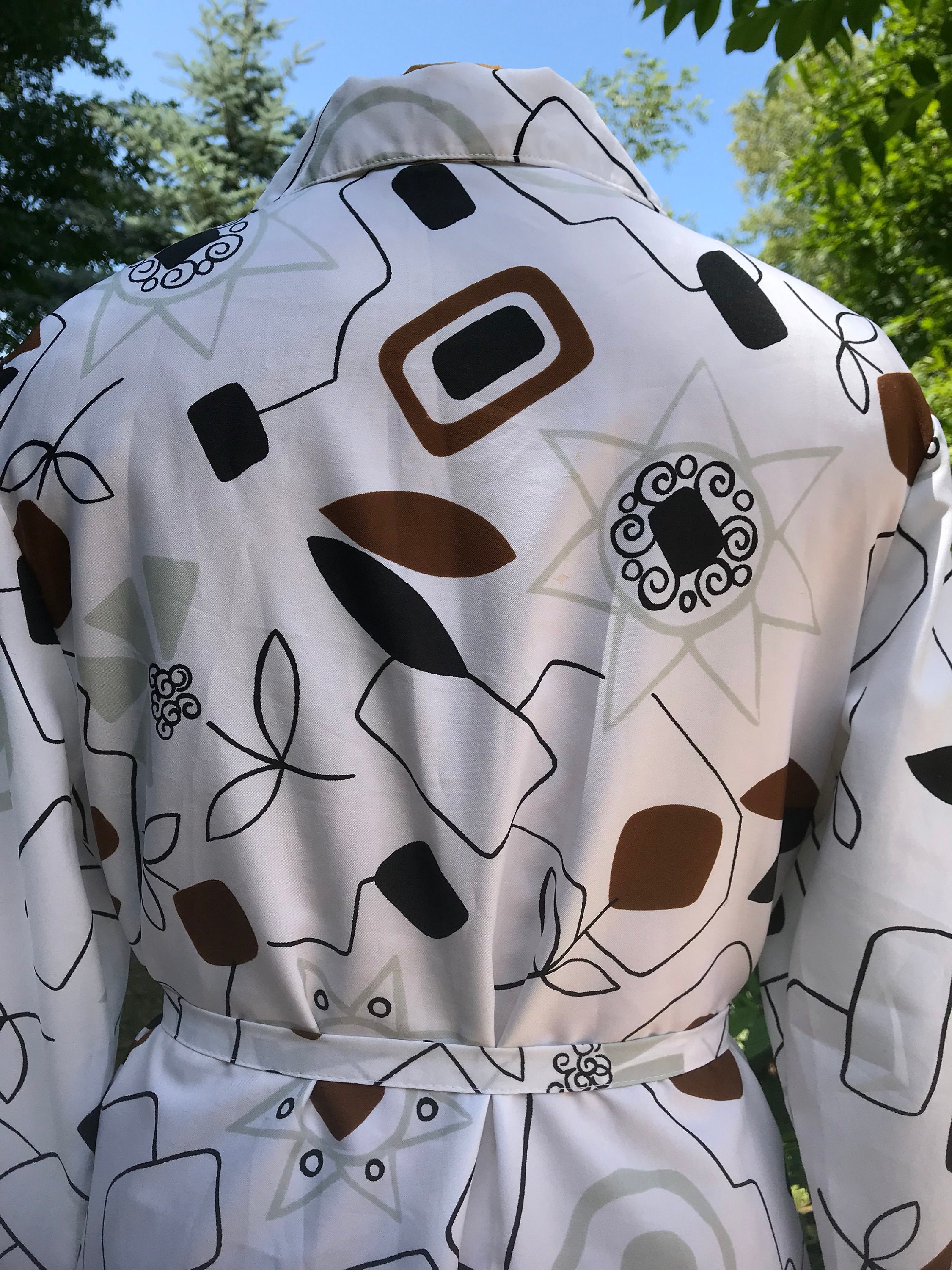 Vintage 1960 Geometric Print Shift ...