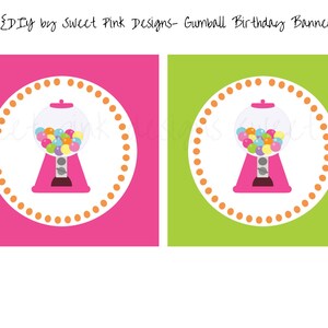 Printable Fancy Labels- Gumball Party Collection - Etsy