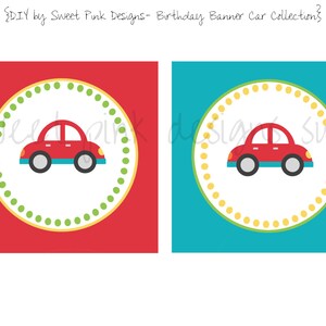 Printable Favor Tags- Car Party Collection - Etsy