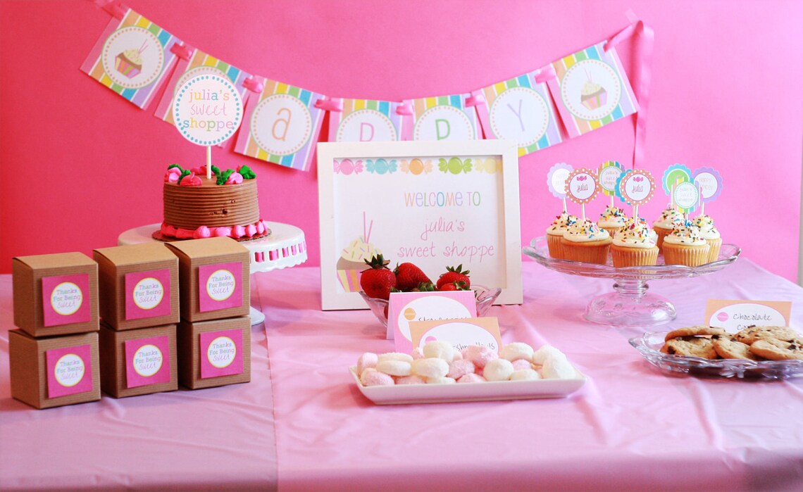 Printable Welcome Sign- Lollipop Party Collection - Etsy