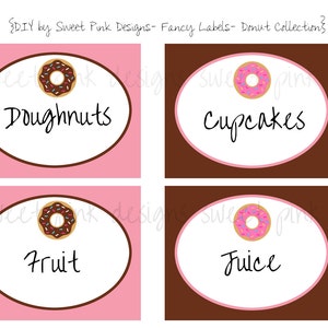 Donut Fancy Labels - Etsy
