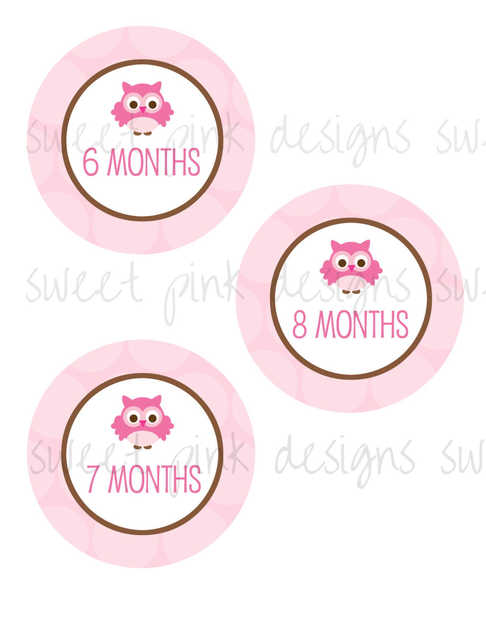 Monthly Baby Stickers, Milestone Stickers, Month Stickers, Baby Month ...