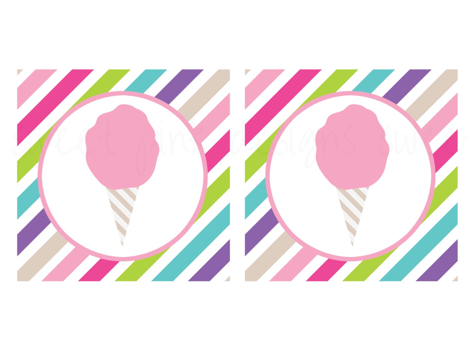 Cotton Candy Party- Birthday Banner - Etsy