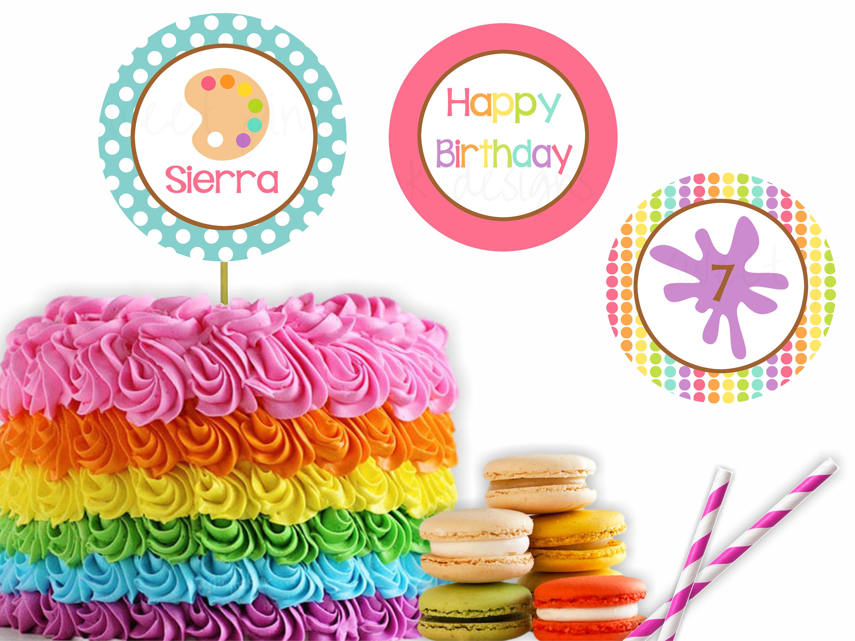 Art Party Food Labels - Etsy