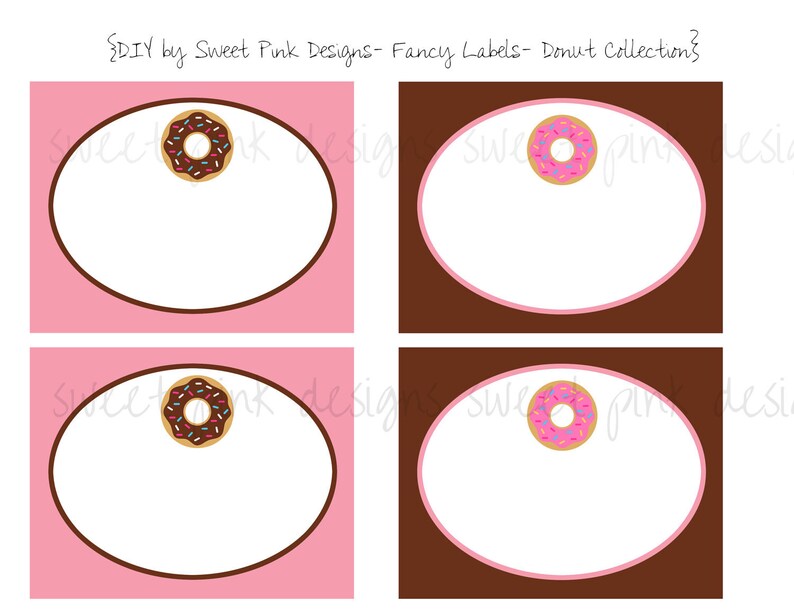 Donut Fancy Labels - Etsy