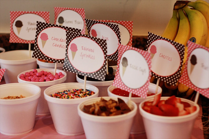 Ice Cream Food Labels - Etsy