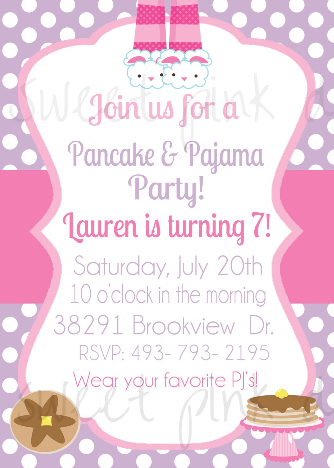 Pink Pancake Party- Full Party Collection - Etsy