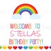 Printable Welcome Sign- Rainbow Collection - Etsy