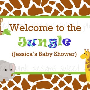 Jungle Animals Banner - Etsy