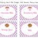 Pink Pancake- Fancy Food Labels - Etsy