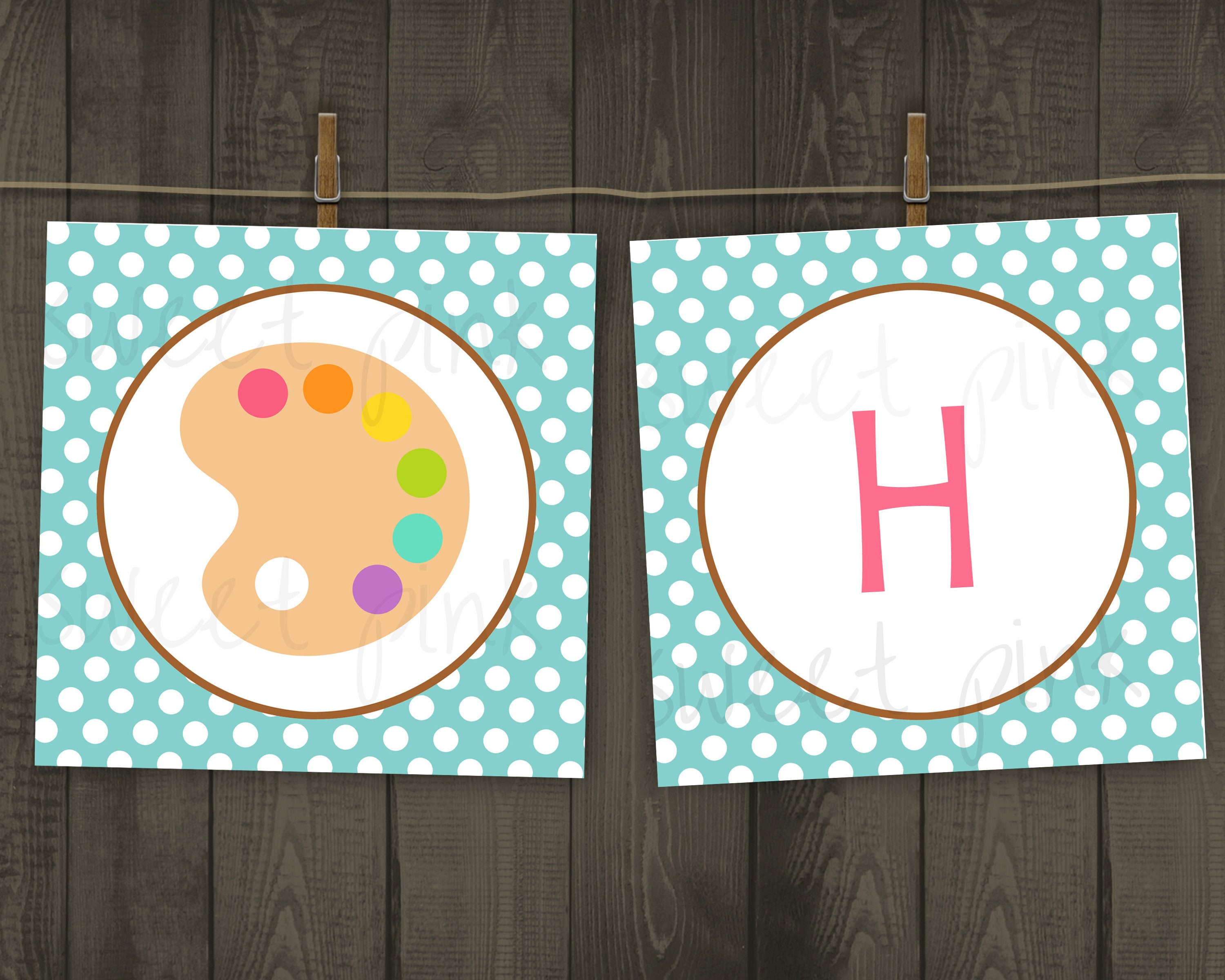 Art Party Food Labels - Etsy