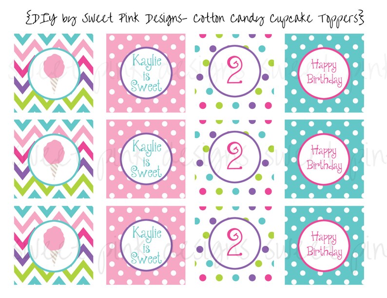 Cotton Candy Party- Birthday Banner - Etsy