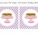 Pink Pancake- Fancy Food Labels - Etsy