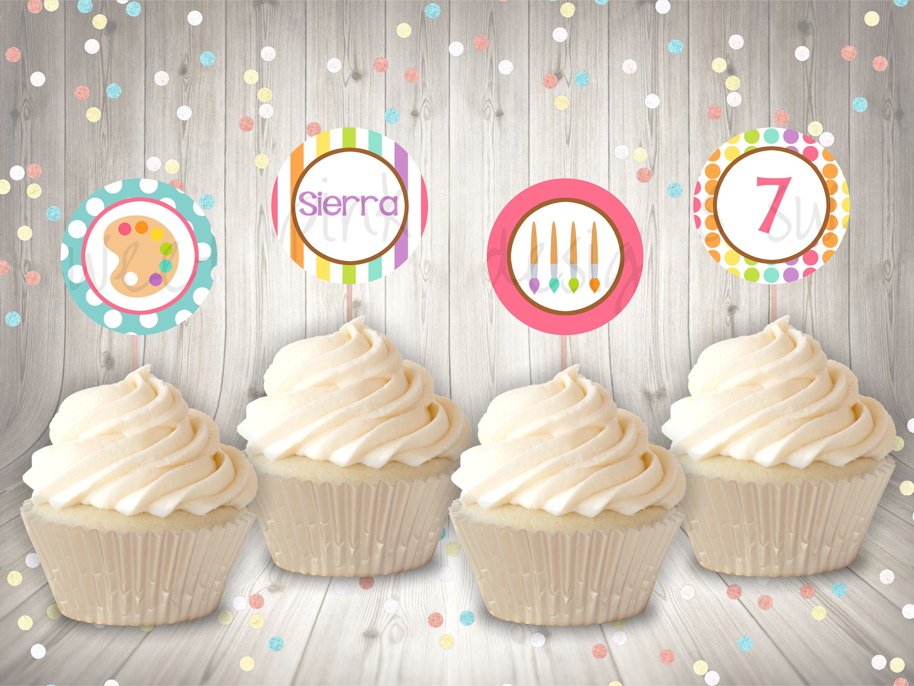 Art Party Food Labels - Etsy