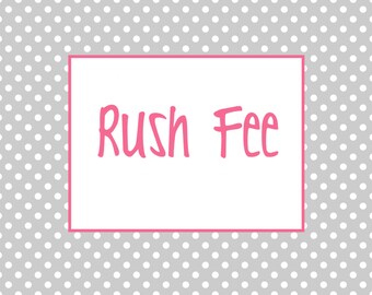 Rush Fee - Etsy