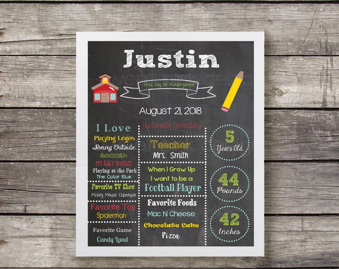 Chalkboard Sign School House | Etsy