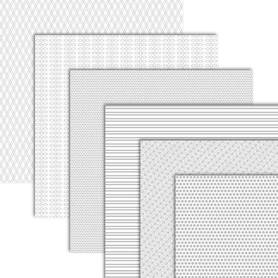 Silver Gray Digital Paper Pack Gray and White Polka Dots - Etsy