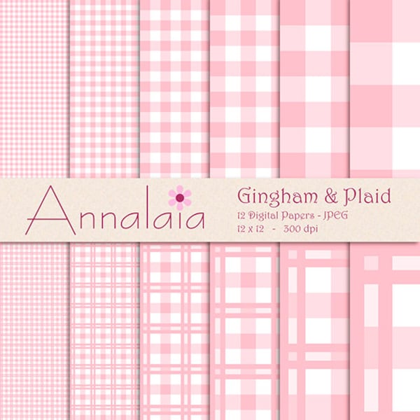 Gingham Paper - Etsy