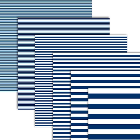 INSTANT DOWNLOAD Digital Paper Pack: Midnight Blue White - Etsy