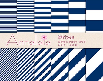 INSTANT DOWNLOAD Digital Paper Pack: Pink White Horizontal - Etsy