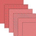 Red Digital Paper Pack Dark Red White Dots Stripes Chevron Checks ...