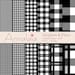 INSTANT DOWNLOAD Digital Paper Pack Black and White Gingham Plaid ...