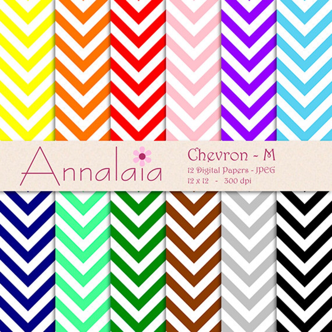 INSTANT DOWNLOAD Digital Paper Pack: Black Red Yellow Green Blue Pink ...