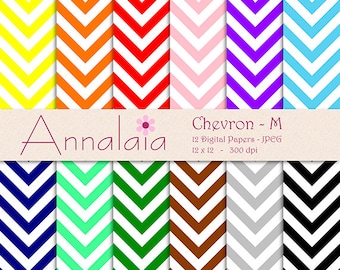 INSTANT DOWNLOAD Digital Paper Pack: Black White Chevron - Etsy