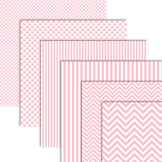 INSTANT DOWNLOAD Digital Paper Pack Pink and White Dots - Etsy