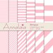 INSTANT DOWNLOAD Digital Paper Pack: Pink White Horizontal Diagonal ...