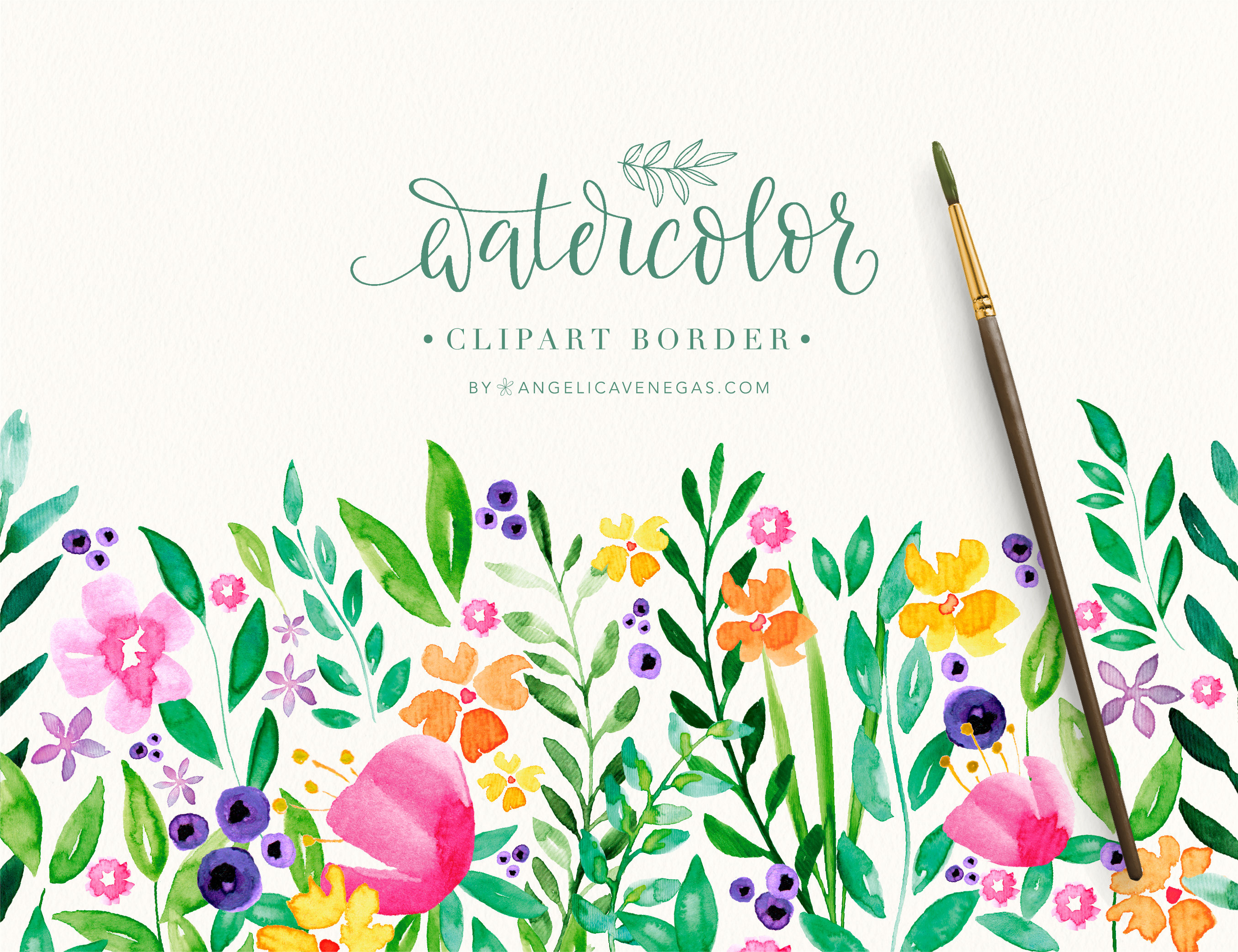 Summer Page Borders Clip Art