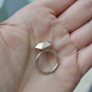 Rock Ring in Bronze. /big Rock Ring in Gold/ - Etsy