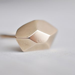 Rock Ring in Bronze. /big Rock Ring in Gold/ - Etsy