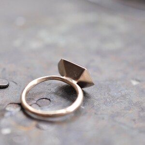 Rock Ring in Bronze. /big Rock Ring in Gold/ - Etsy