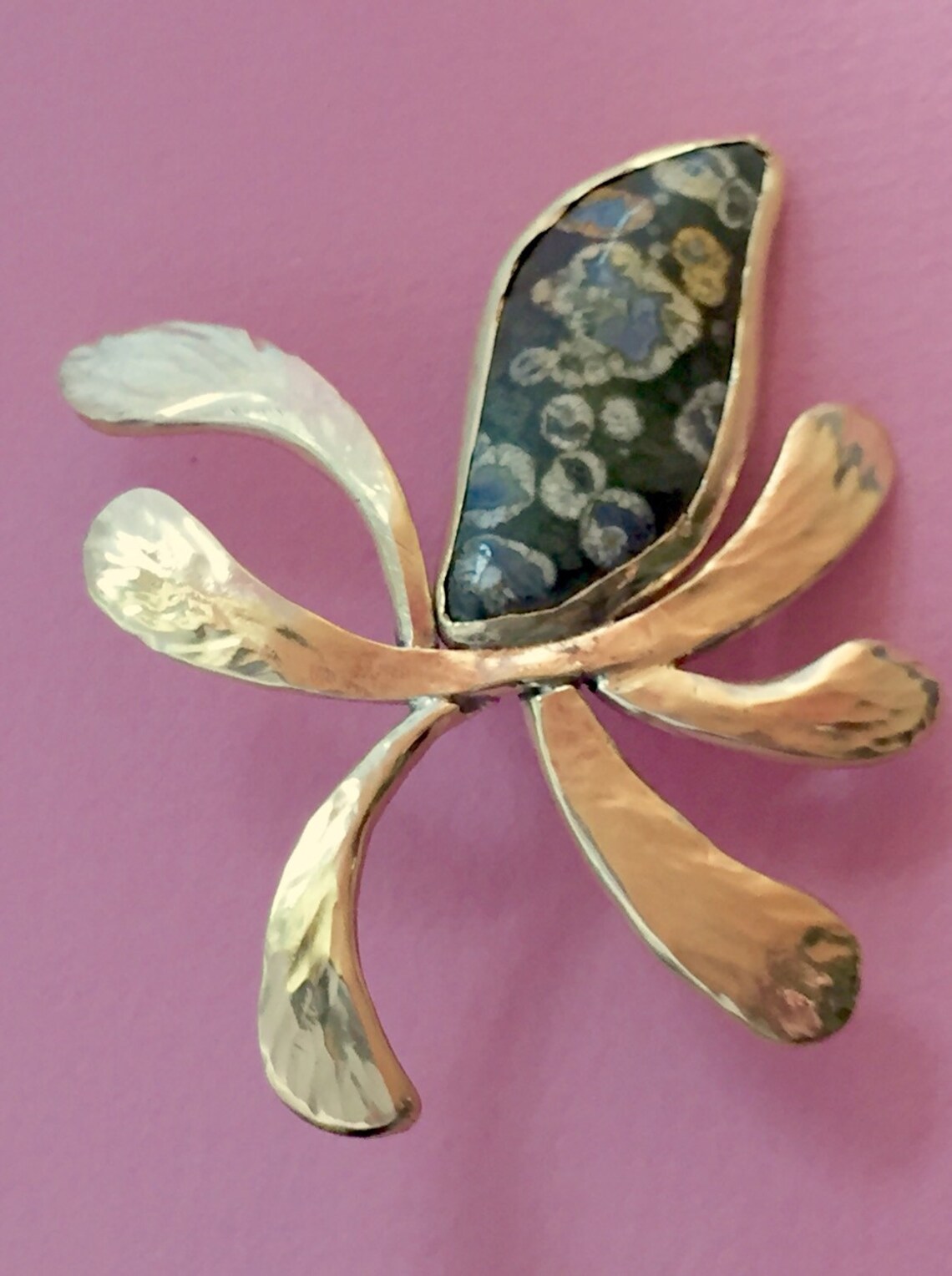 Rainforest Jasper Kenji Brooch in Beautiful Bronze in Reserve - Etsy
