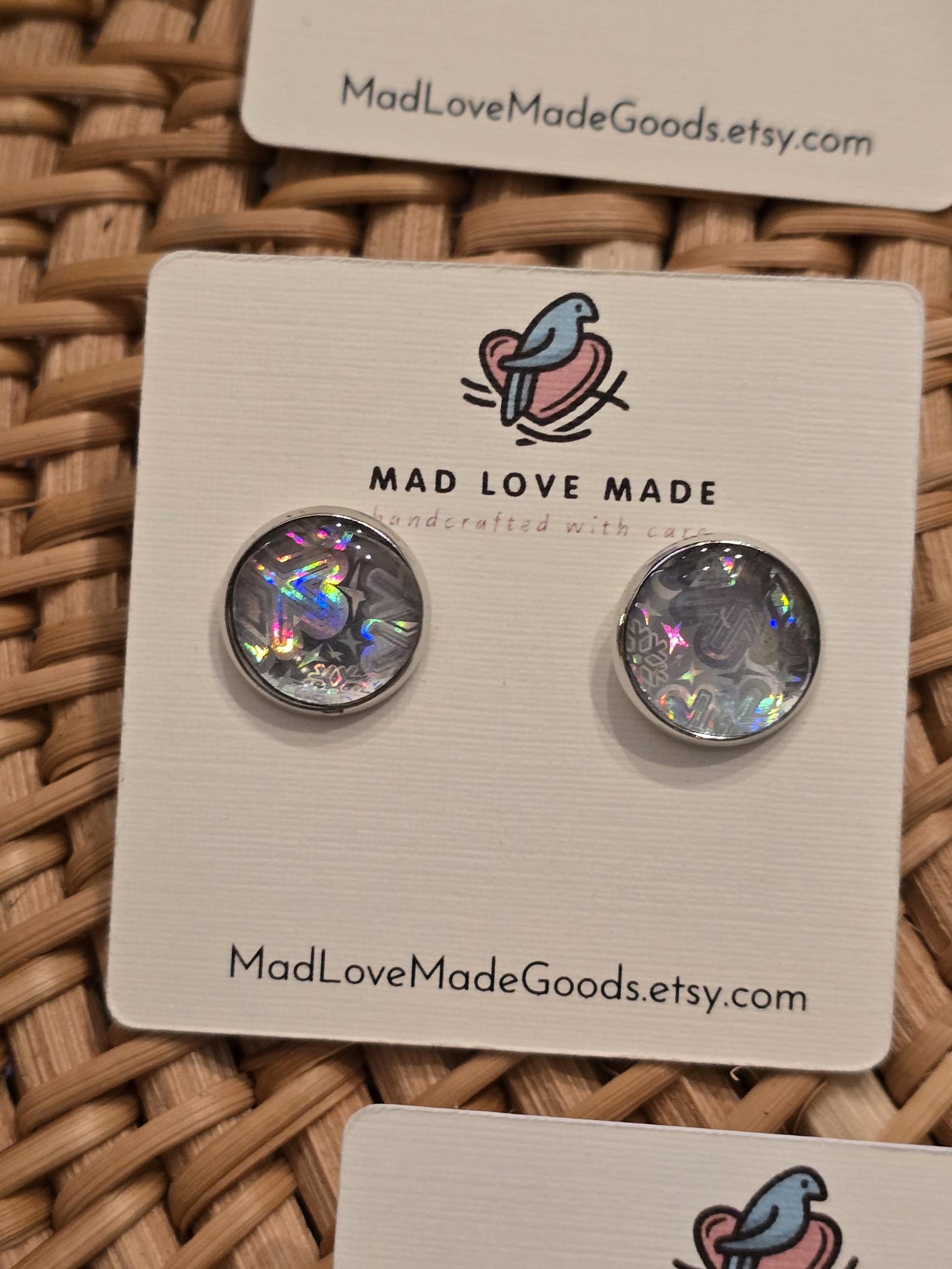 Specialty Paper Stud Earrings: Handcrafted Boho Jewelry - Etsy