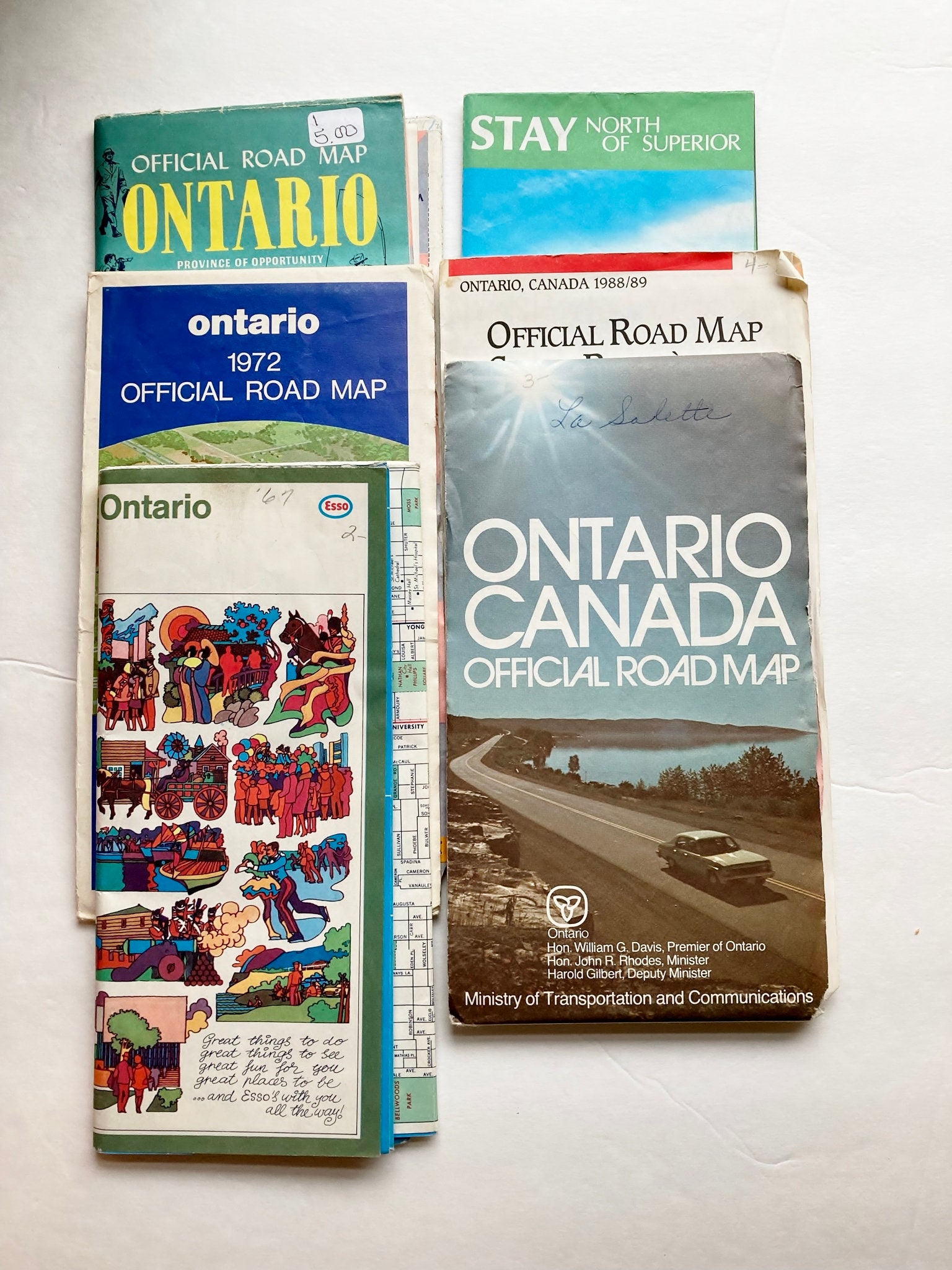 Canadian Ontario Maps Vintage Service Station Maps Old Gas - Etsy