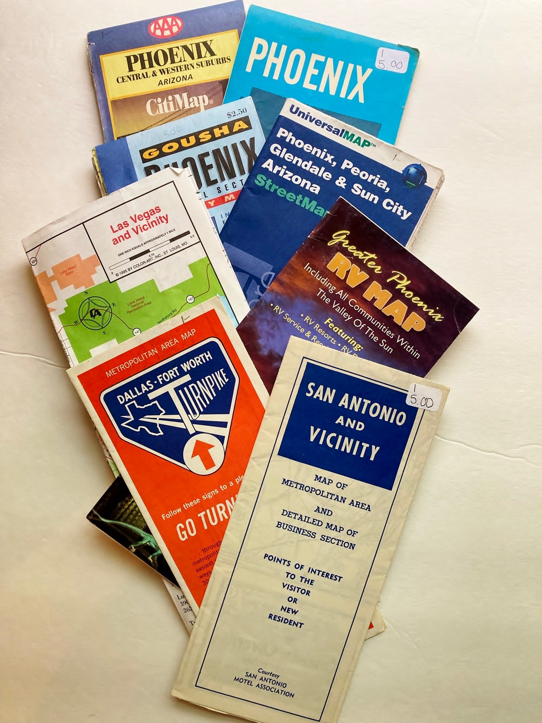 Vintage Gas Station Maps: 1960s Ephemera, Advertising, Phoenix, Dallas ...