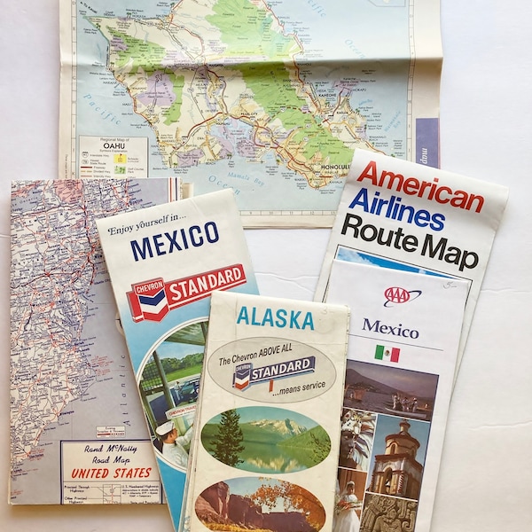 Old Gas Station Maps - Etsy
