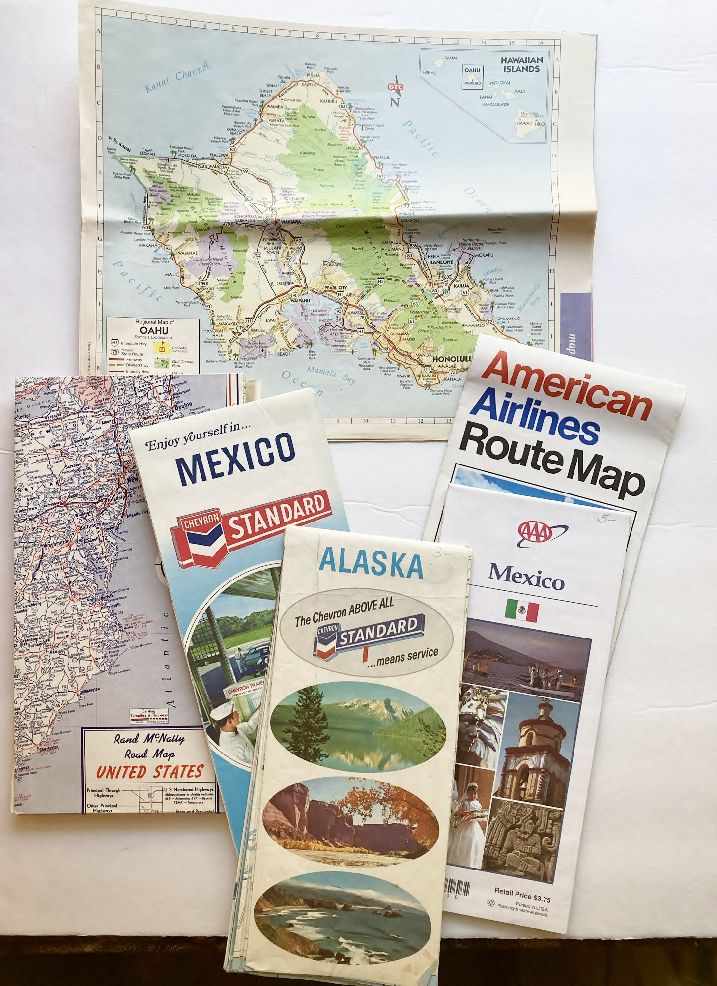 Vintage Service Station Maps, Old Gas Station Maps, Mexico, Alaska ...