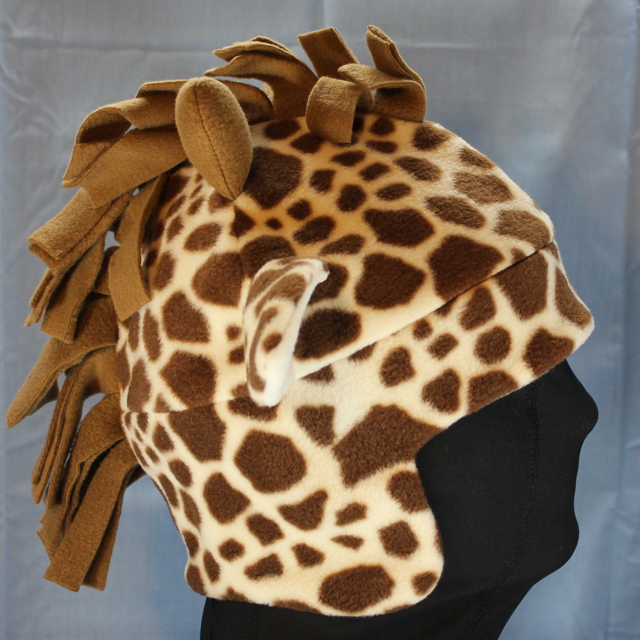 Giraffe Fleece Aviator Hat - NATURAL COLORS - Etsy