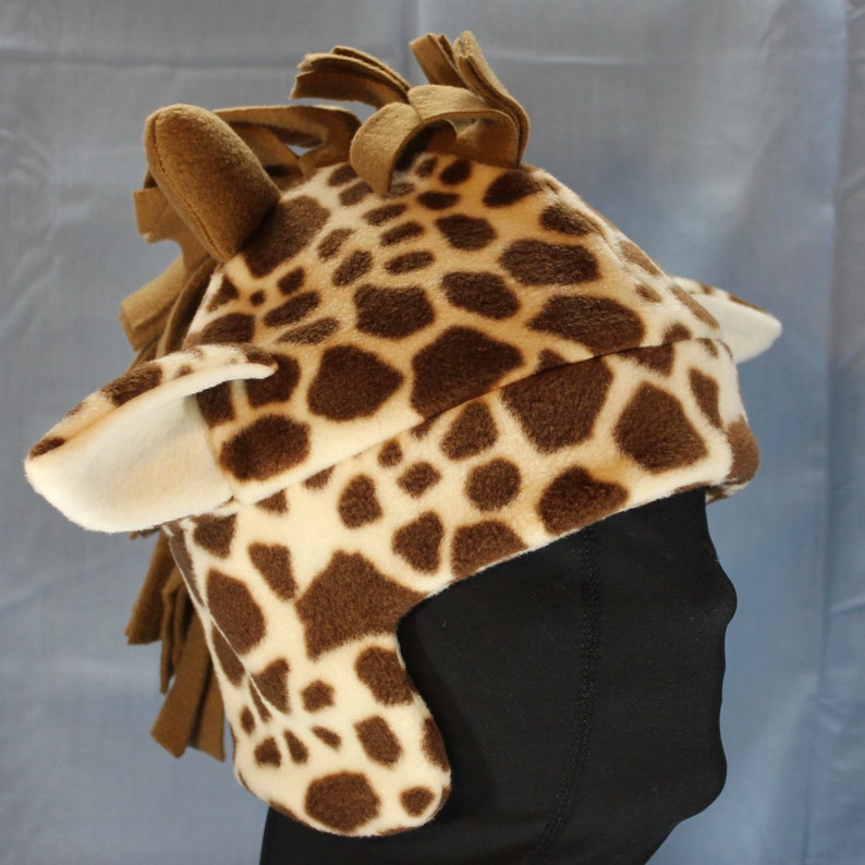 Giraffe Fleece Aviator Hat - NATURAL COLORS - Etsy