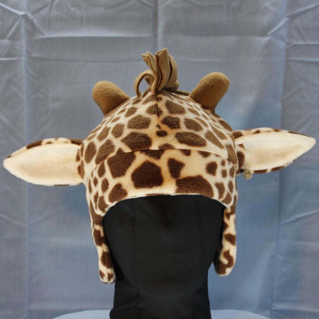 Giraffe Fleece Aviator Hat - NATURAL COLORS - Etsy