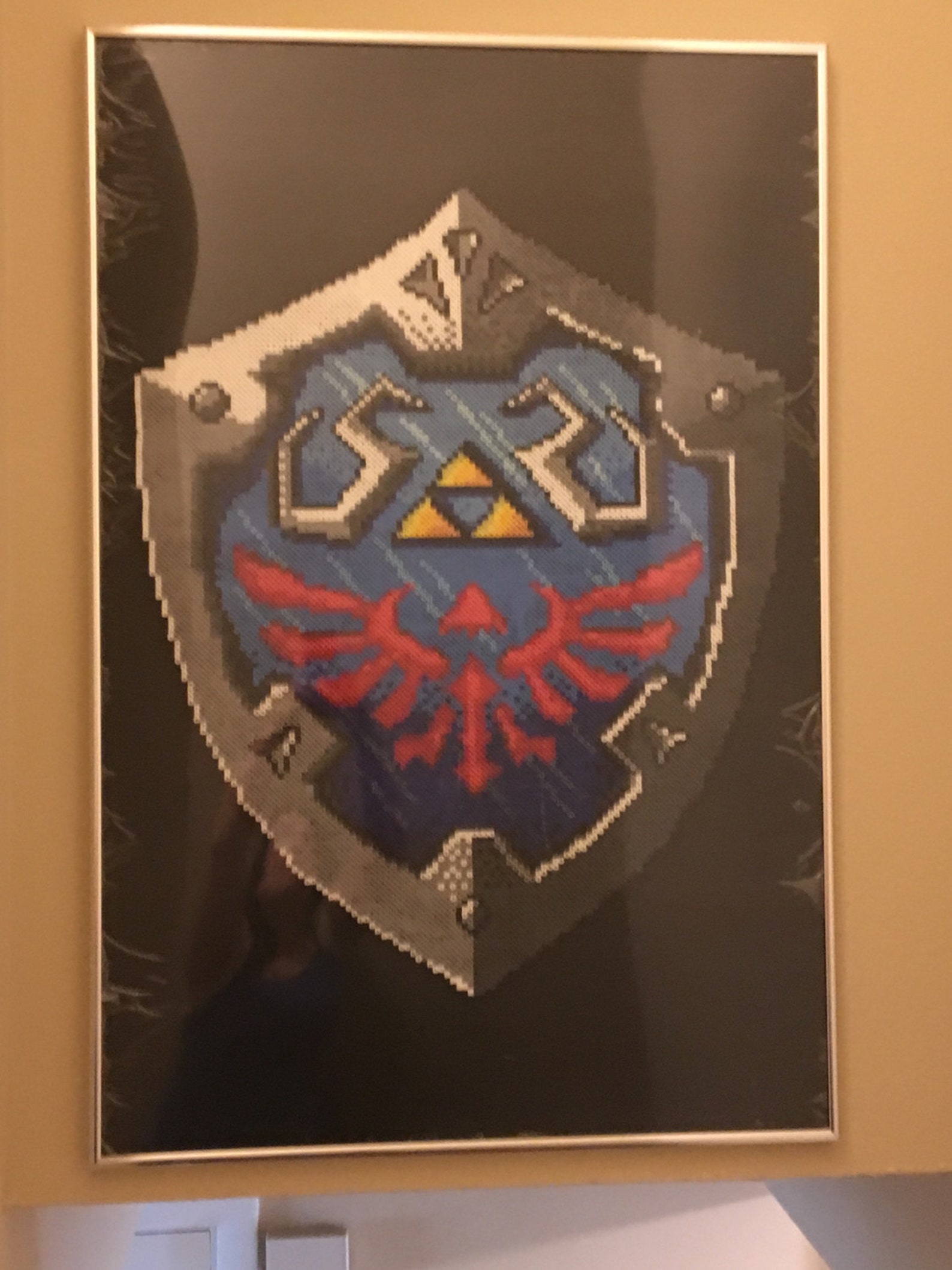 Zelda Hyrule Hylian Shield GIANT Perler Bead Piece - Etsy