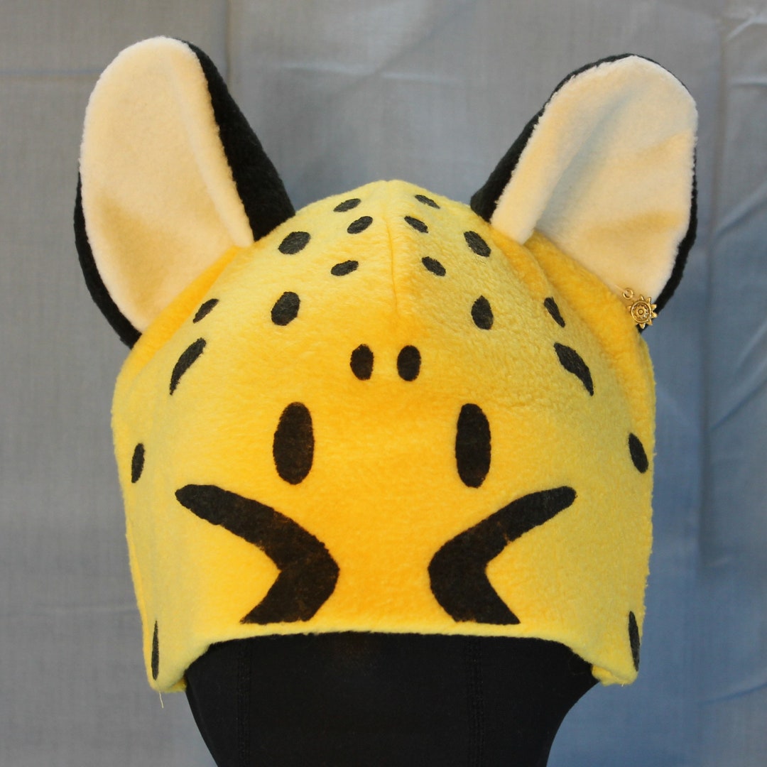 Cheetah Ear Fleece Hat - NATURAL COLORS - Etsy