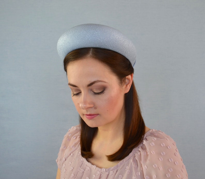 Grey and Silver Halo Headband With Bow Grey Cocktail Hat - Etsy