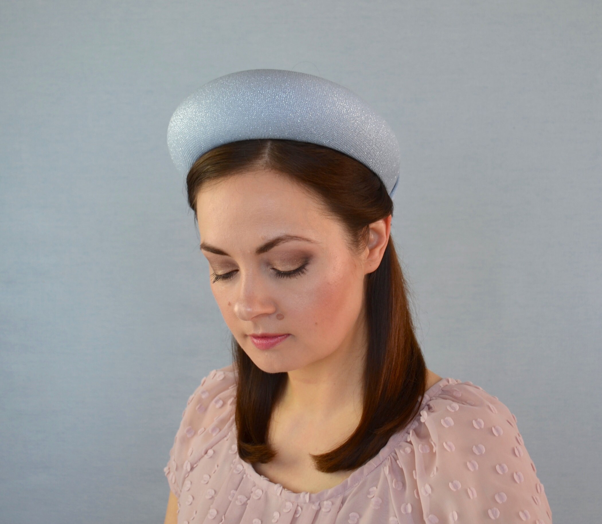 Grey and Silver Halo Headband With Bow Grey Cocktail Hat - Etsy UK
