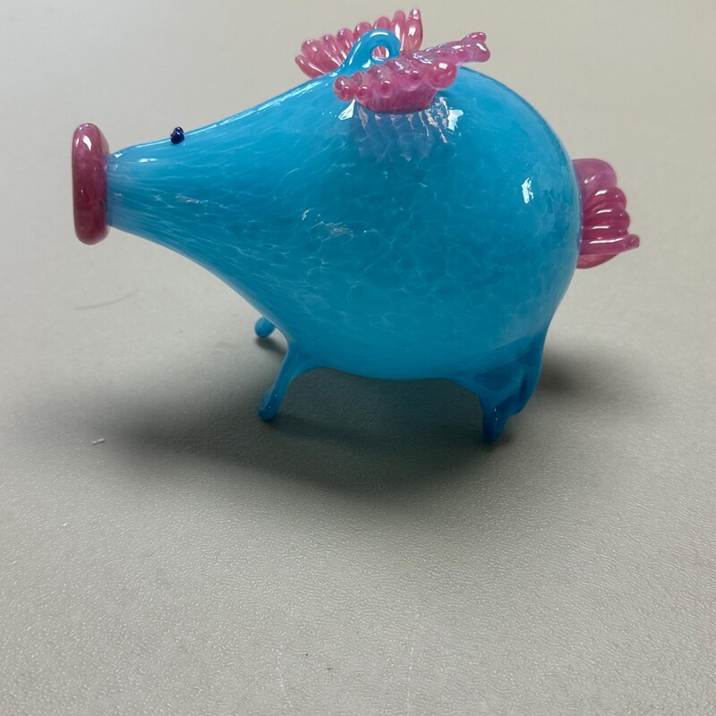 Large Glass Pig - Etsy