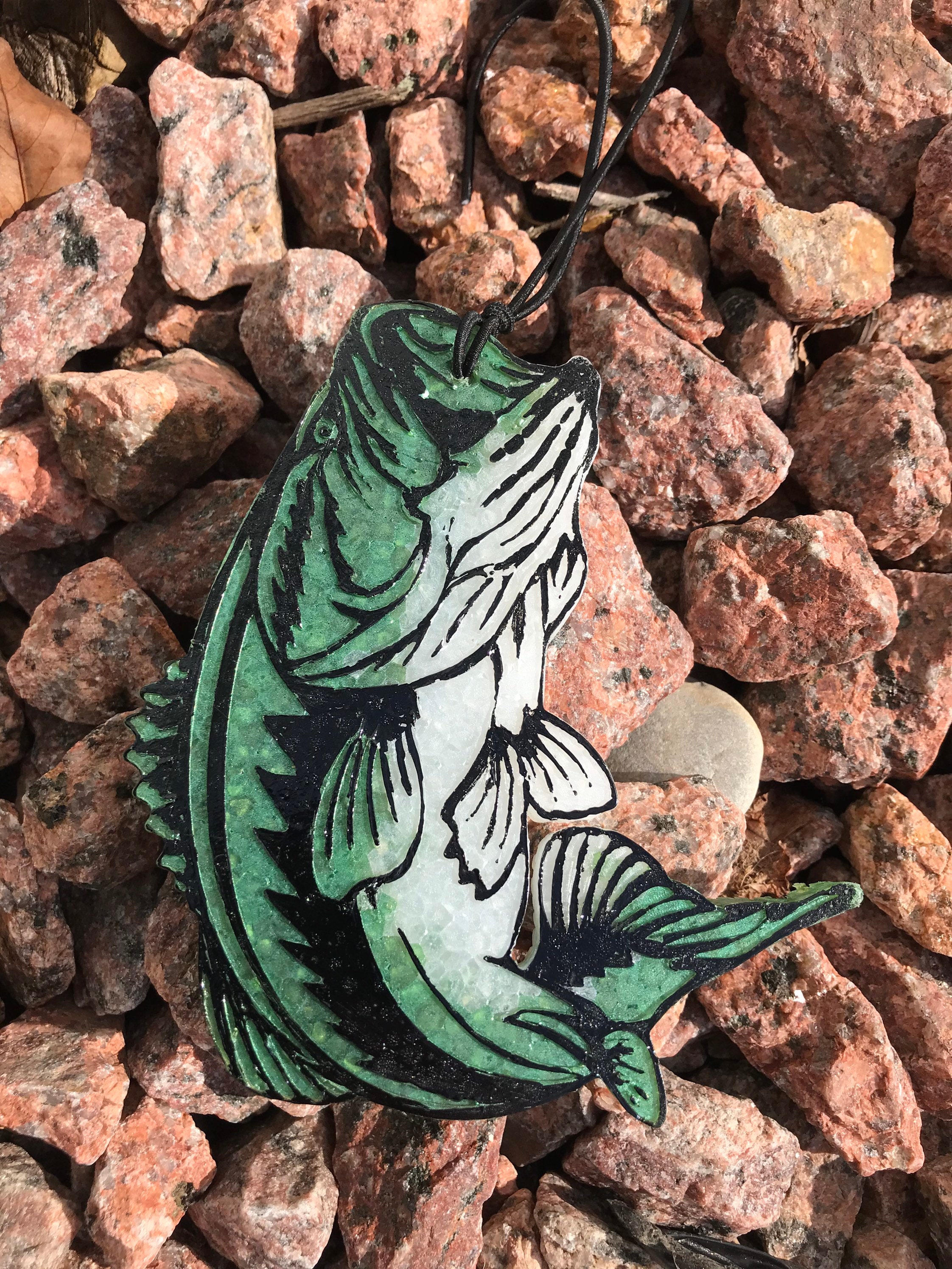 Bass Fish Freshie Aroma Bead Air Freshener Fisherman Gift - Etsy